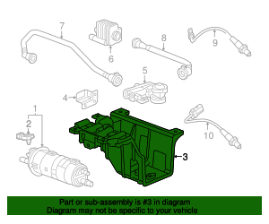 2016-2019 Chevrolet Volt Vapor Canister Bracket 23396498 ...