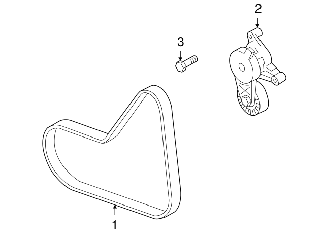 038-903-315-AN - Accessory Drive Belt Tensioner Assembly 2010-2013 Audi ...