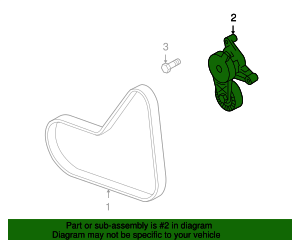 038-903-315-AN - Belt Tensioner 2010-2013 Audi | Audi OEM Parts