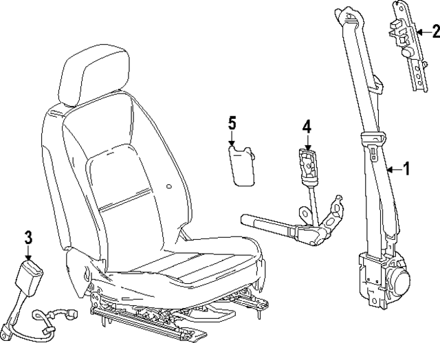 2023-2024 GM Pre-Tensioner 87823465 GM | GMPartsDirect.com