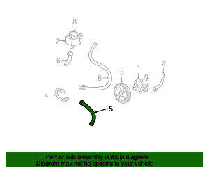 2001-2003 Mopar Hose 4743900AB | TascaParts.com