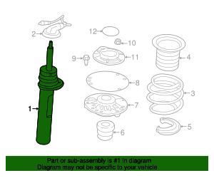 37-10-6-854-787 - Suspension Strut 2014-2022 Mini Cooper ...