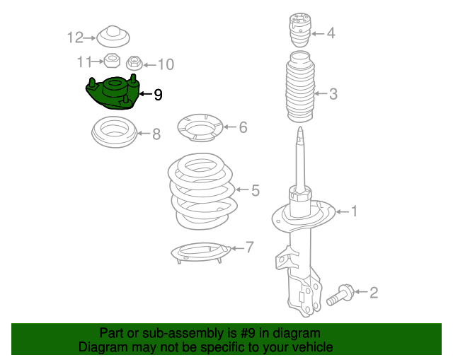 2011-2013 Kia Sportage Upper Insulator 54610-2S100 | TascaParts.com