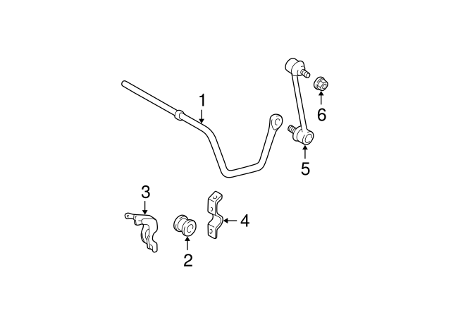 2005-2006 Lexus ES330 Stabilizer Bar 48812-33200 | OEM Parts Online