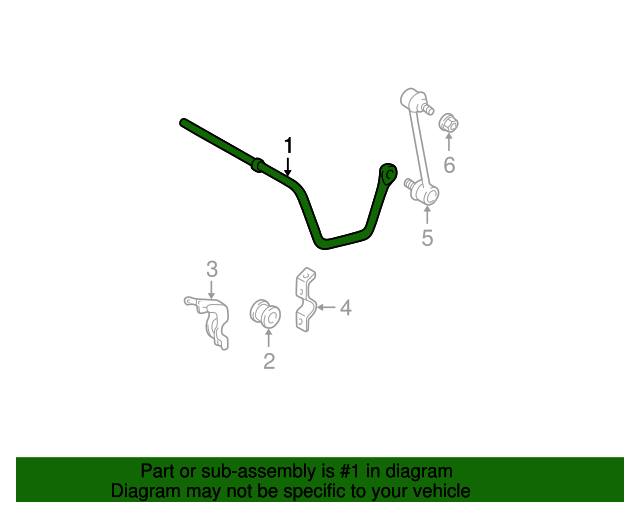 2005-2006 Lexus ES330 Stabilizer Bar 48812-33200 | OEM Parts Online