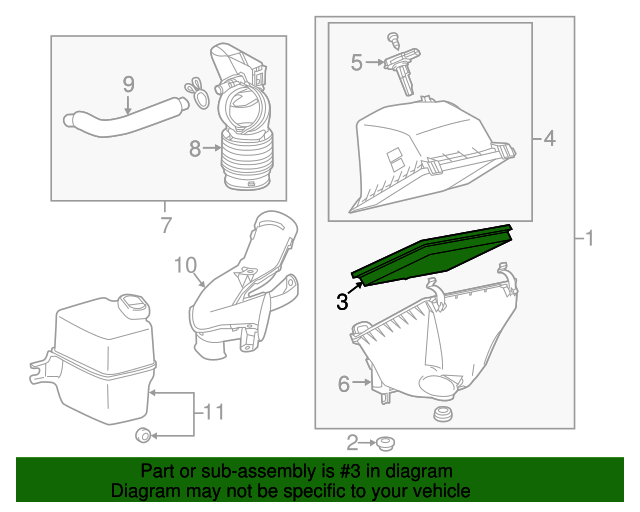 2012-2018 Toyota Element Sub-Assembly, AI 17801-0V040 | OEM Parts Online