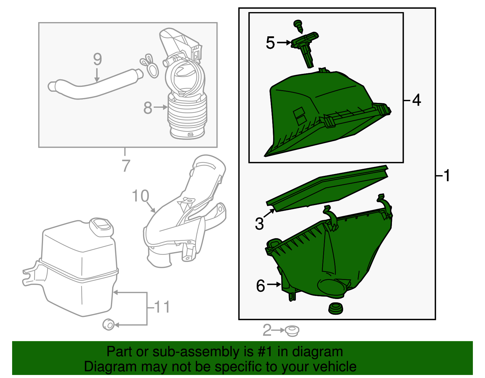 Genuine Toyota Air Cleaner Assembly part# 17700-0V140 for 2013-2018 ...