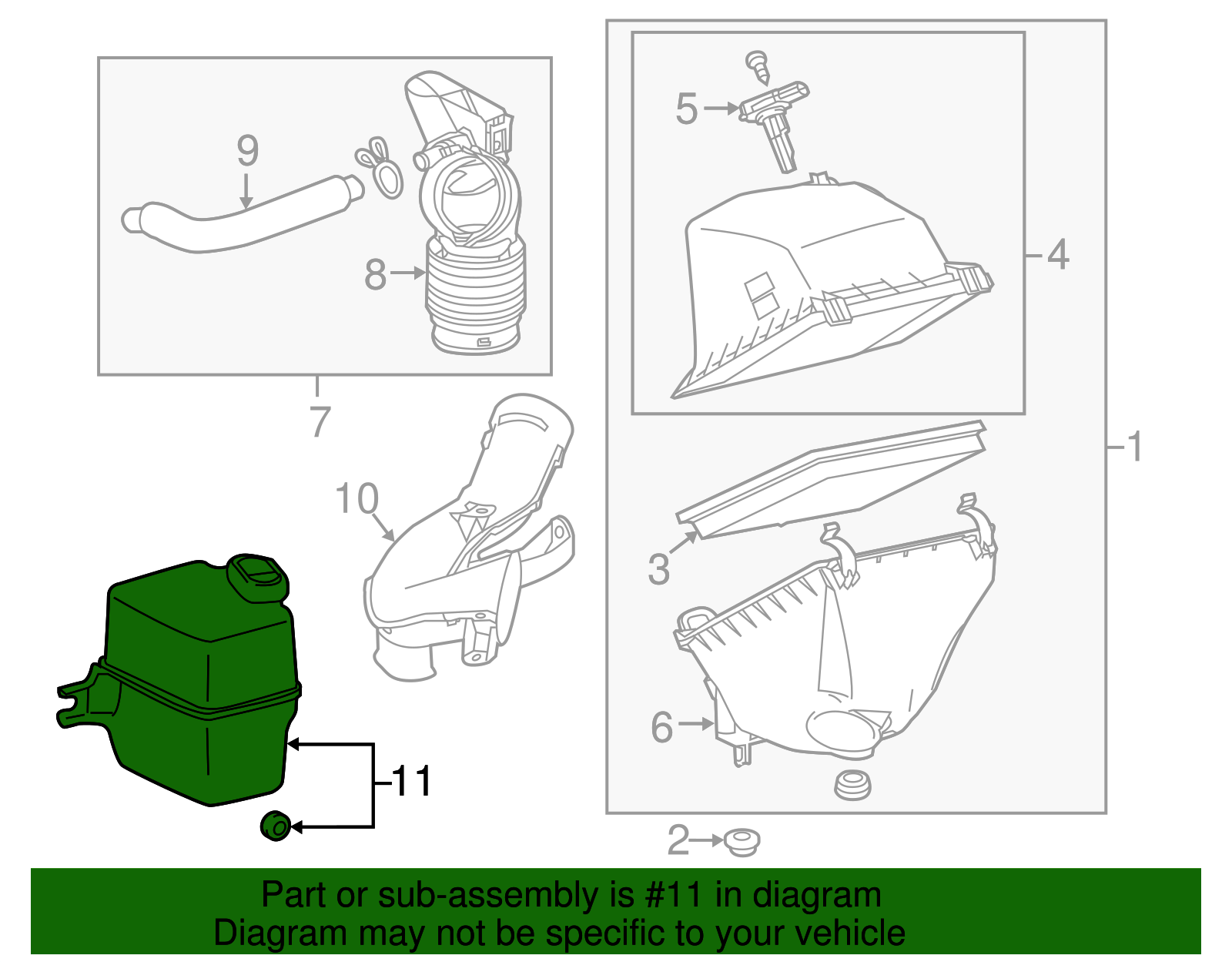 17894-0V070 - 2016-2018 Toyota RAV4 - Engine Air Intake Resonator ...