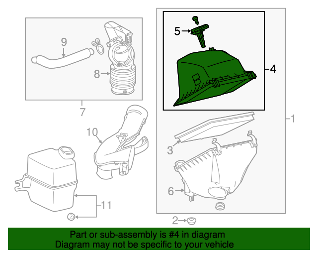 17705-0V120 - Upper Cover - 2013-2018 Toyota RAV4 | OEM Genuine Toyota ...