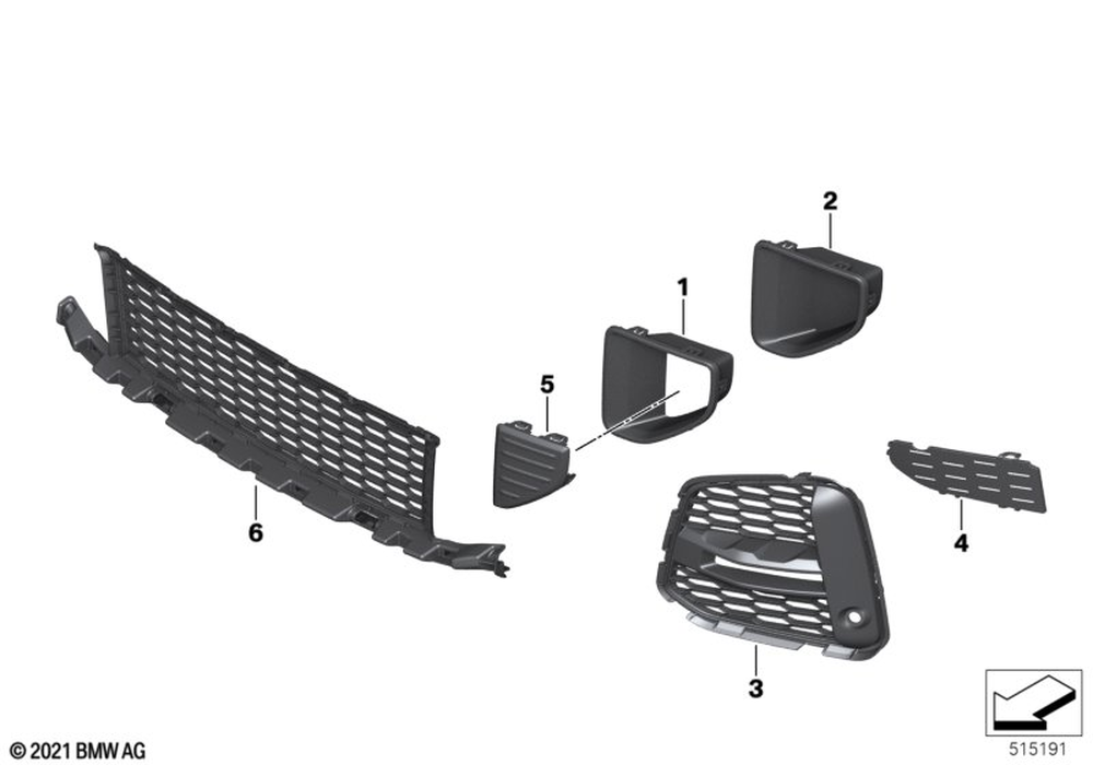 2018-2022 BMW Trim Brake Ventilation Duct, Right 51118075906 | Retail ...