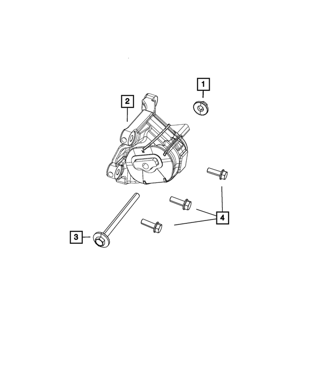 MOPAR ENGINE MOUNT SUPPORT - 68236159AB - 68236159AB | Mopar Online Parts