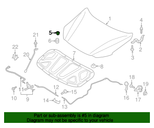 Genuine Overslam Bumper for 2011-2024 Hyundai | Part# 82191-4H000 ...