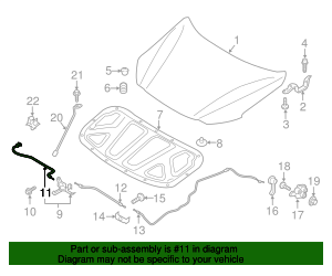 93880-F2000 - Hood Contact Switch 2017-2018 Hyundai Elantra ...