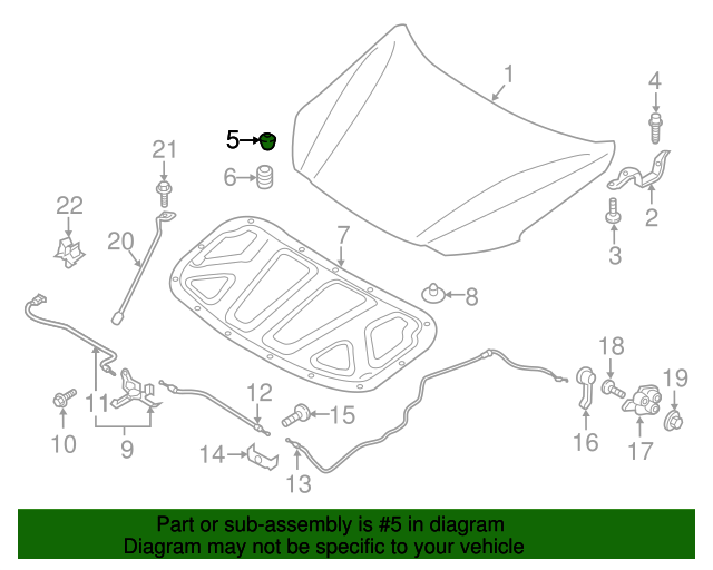 2011-2023 Hyundai Overslam Bumper 82191-4H000 | OEM Parts Online