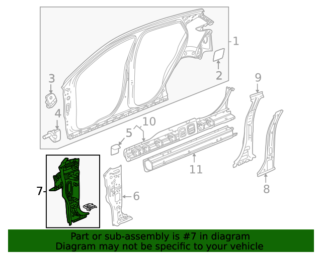 2022-2023 Chevrolet Bolt EUV Body A-Pillar Reinforcement 42771343 ...