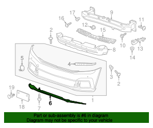 561-805-903-B-9B9 - Spoiler 2016-2019 Volkswagen Passat ...