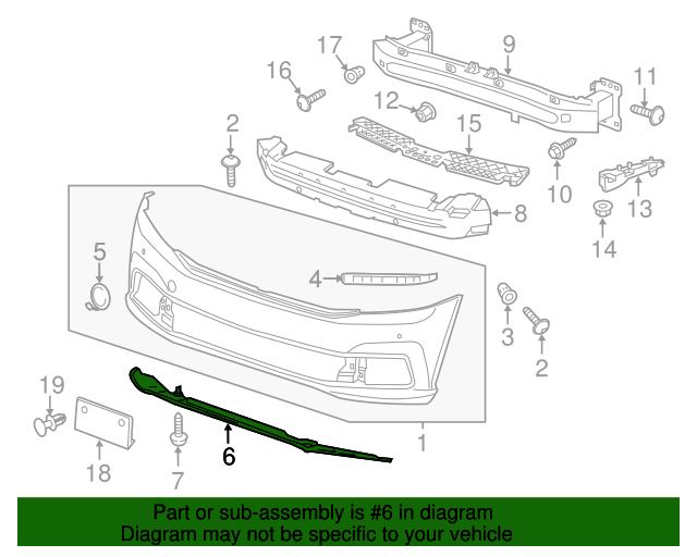 2016-2019 Volkswagen Passat Spoiler 561-805-903-C-9B9 | VW Direct Parts
