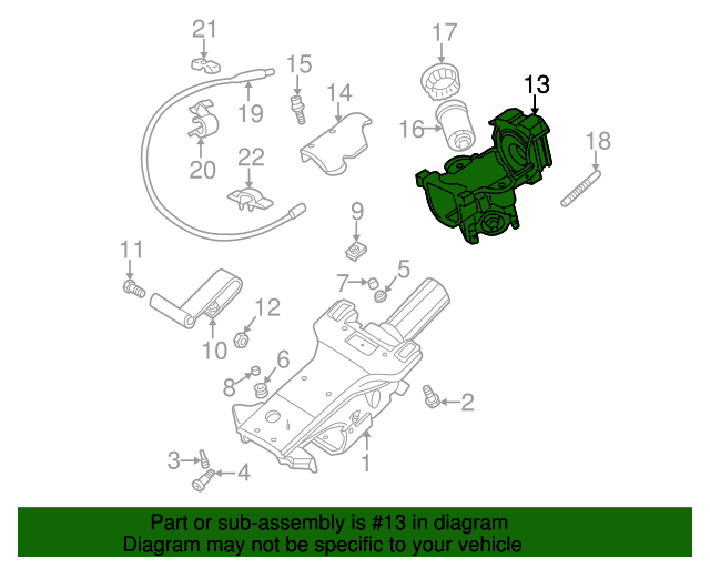 32321095996 - 1998-1999 BMW Lock Housing (32-32-1-095-996) | BMW of ...