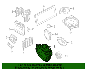 2012-2023 BMW MID-range loudspeaker 65-13-9-364-956 | AutoNation Parts