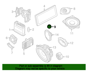 65-13-9-226-357 - Door Speaker - 2012-2021 BMW | Buy BMW Parts Now