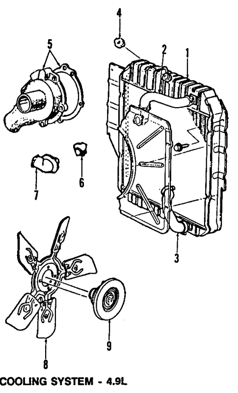 Radiator & Components for 1995 Ford F-350 | TascaParts.com