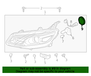 2016-2022 Chevrolet Headlamp Bulb Access Cover 23389747 | TascaParts.com