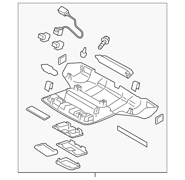 2016-2017 Subaru Overhead Console 87505AL07BME | Subaru Parts For You