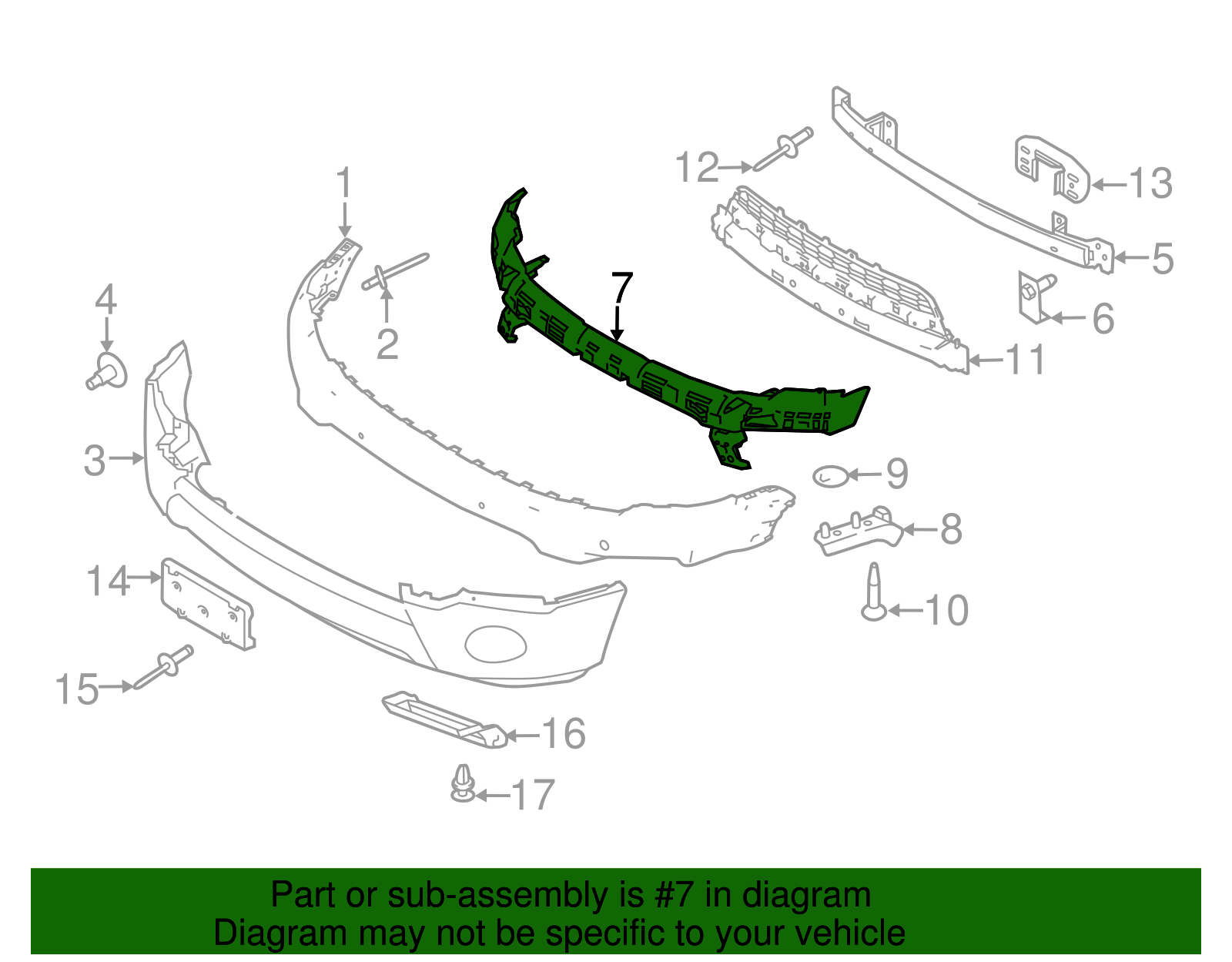 2015-2017 Ford Expedition Absorber FL1Z-17C882-A | OEM Ford Parts Online