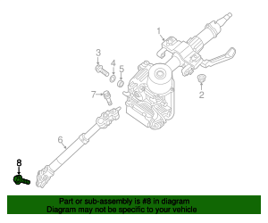 56415-3W000 - Intermediate Shaft Lower Bolt - 2011-2023 Hyundai ...