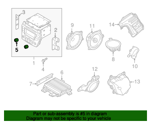 Hyundai - 96173-B8510-NN5 - Knob - 2017-2019 Hyundai | OEM Hyundai ...