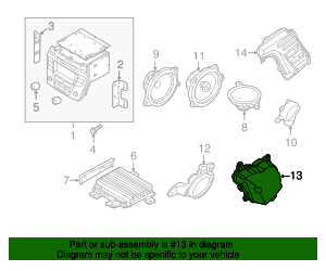 2013-2019 Hyundai Speaker 96380-B8200 | OEM Parts Online