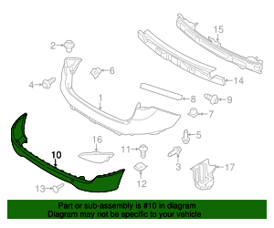 2010-2015 Hyundai Tucson Valance Panel 86690-2S000 | AutoNationParts.com