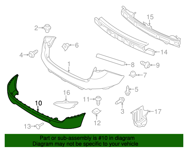 2010-2015 Hyundai Tucson Lower Cover 86690-2S000 | OEM Parts Online