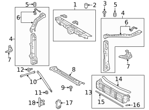 85667-06020 - Radiator Support Access Cover 2019-2021 Lexus ...
