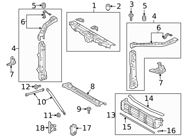 53019-06021 - Radiator Shutter Assembly 2019-2021 Lexus | AutoNation Parts