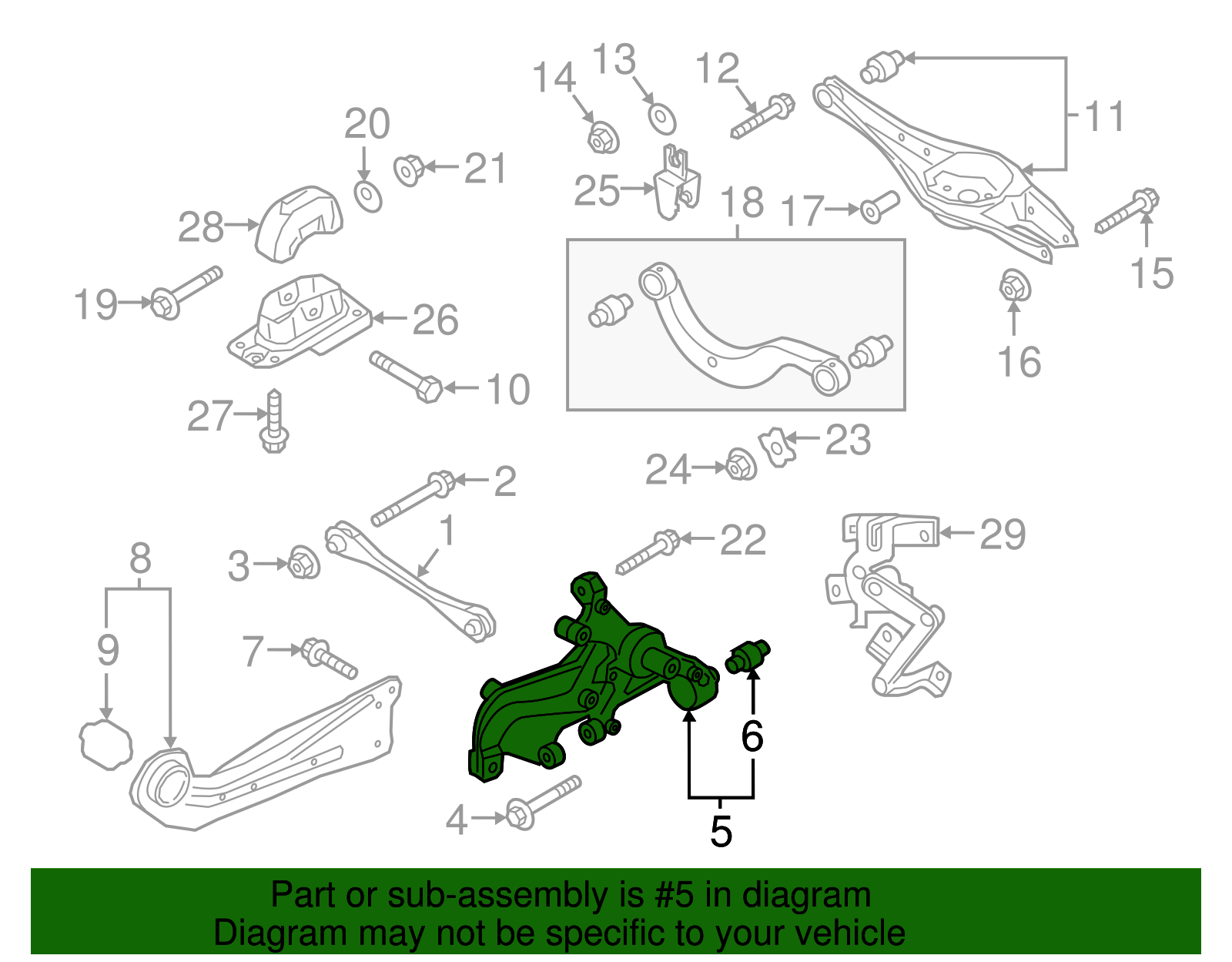 2015-2021 Volkswagen Steering Knuckle 5Q0-505-435-F | OEM Parts Online