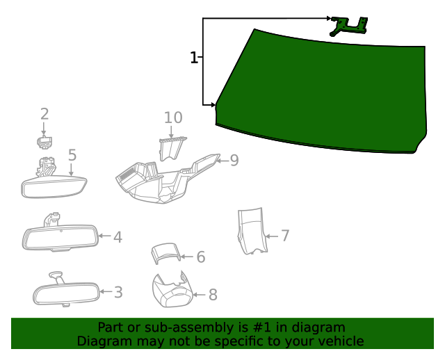 2022-2023 Ram 1500 Windshield 68451039aa | TascaParts.com
