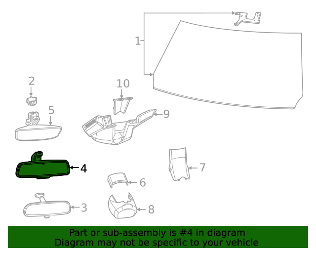 2019-2023 Ram Mirror 68312206aa | TascaParts.com