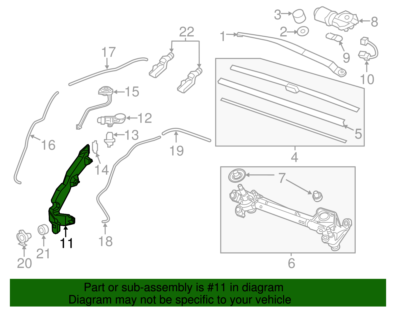 76841-T1W-A01 - 2015-2016 Honda CR-V - Tank Washer (2.5L Front.-Rear ...