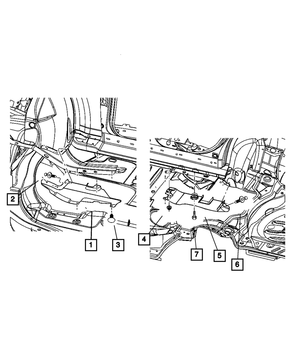 2005-2023 Mopar Torque Box Cover, Right 68253236AC | Mopar eStore