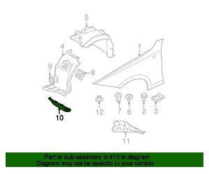 Genuine BMW 51-62-7-136-526 | Lower Deflector | FREE Shipping on Most ...