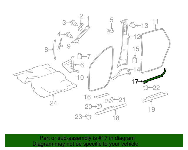 251-686-06-36-9051 - Scuff Plate 2006-2012 Mercedes-Benz | Mercedes ...