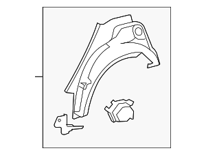 2009-2013 Toyota Corolla Outer Wheelhouse 61606-02050 | Toyota Parts Center