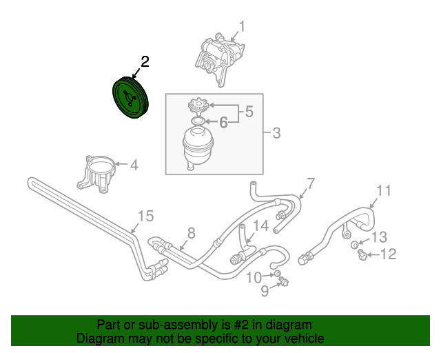 32421740858 - 1996-2006 BMW Power Steering Pulley (32-42-1-740-858 ...