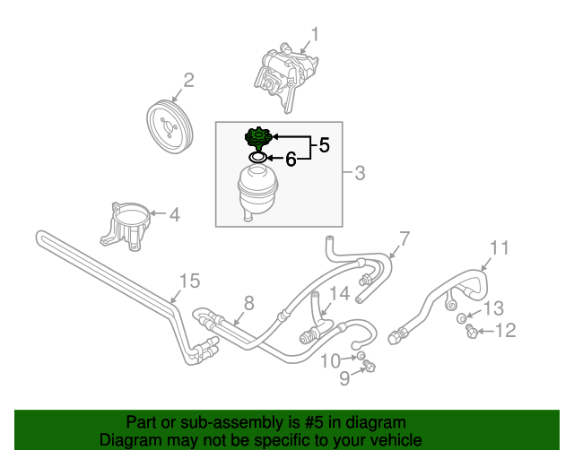 32-41-6-851-332 - Power Steering Reservoir Cap 1992-2015 BMW ...