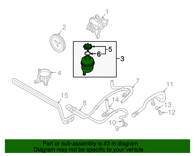 Genuine BMW 32-41-6-851-217 | Power Steering Pump Reservoir | FREE ...