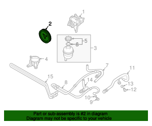 32421740858 - 1996-2006 BMW Power Steering Pulley (32-42-1-740-858 ...