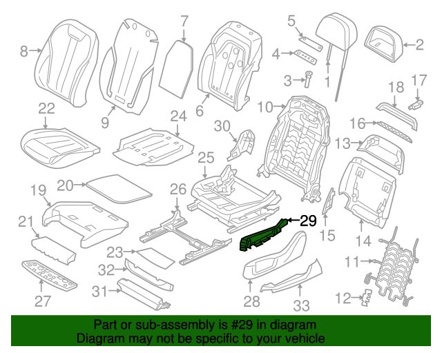 52107317459 - 2013-2023 BMW Outer Finish Panel Support (52-10-7-317-459 ...