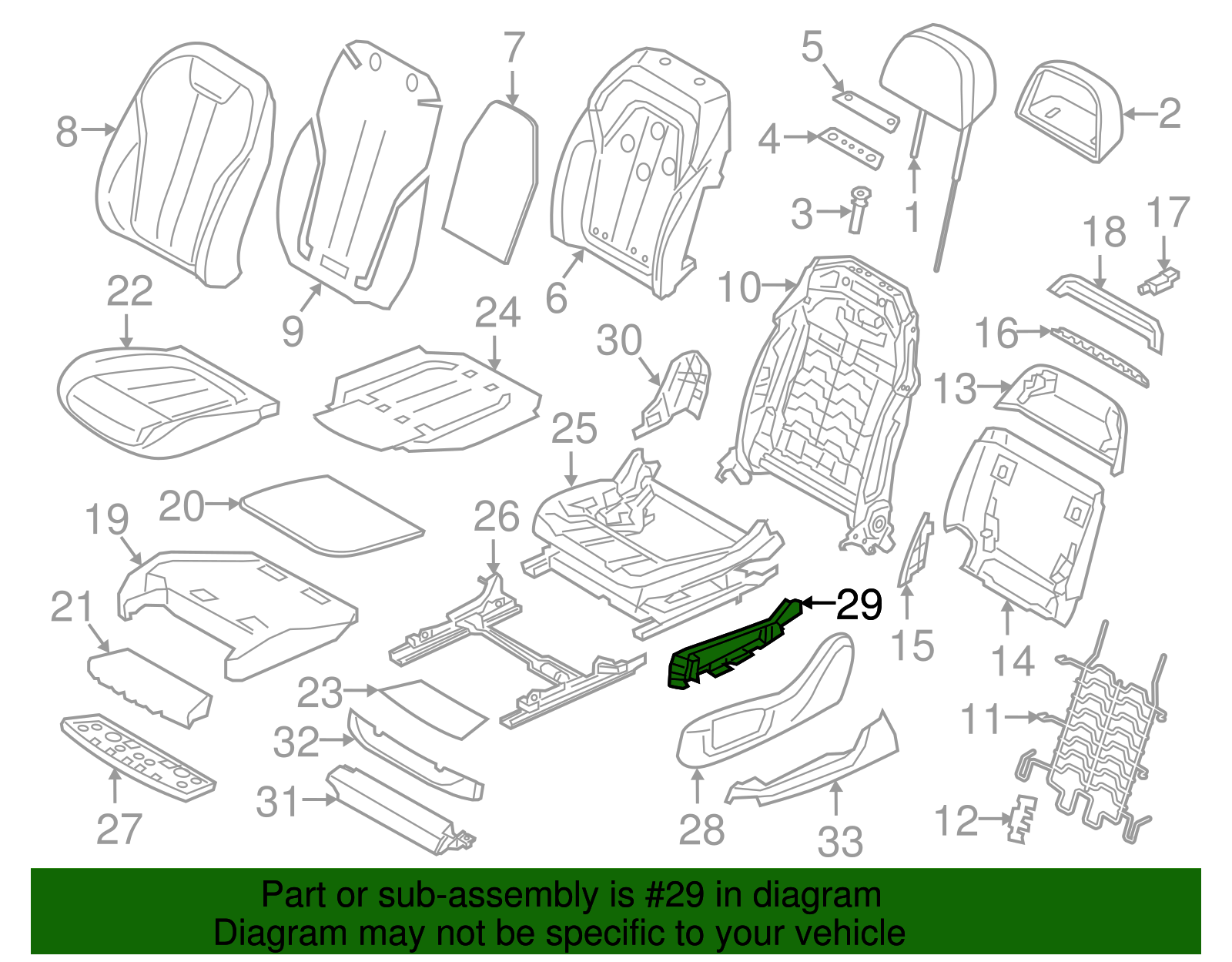 2013-2023 BMW Outer Finish Panel Support 52-10-7-317-459 ...