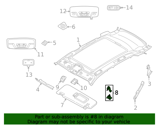 51-16-5-A13-780 - Sun-Visor Clip - 2020-2022 BMW X6 | BMWPartsHub